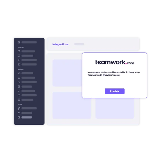Teamwork Integration | WebWork Tracker