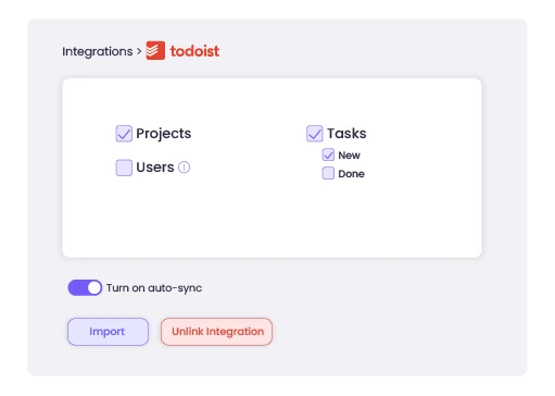 Todoist Time Tracking Integration with WebWork
